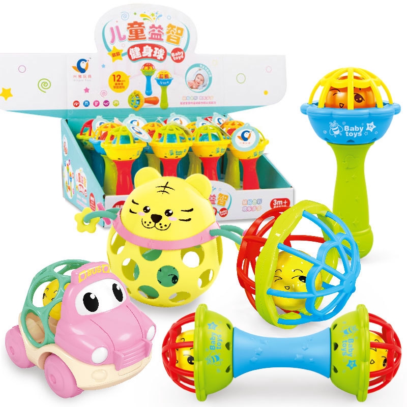 Newborn Baby Musical Rattle Toddler Kid Cartoon Teether Bell Early ...