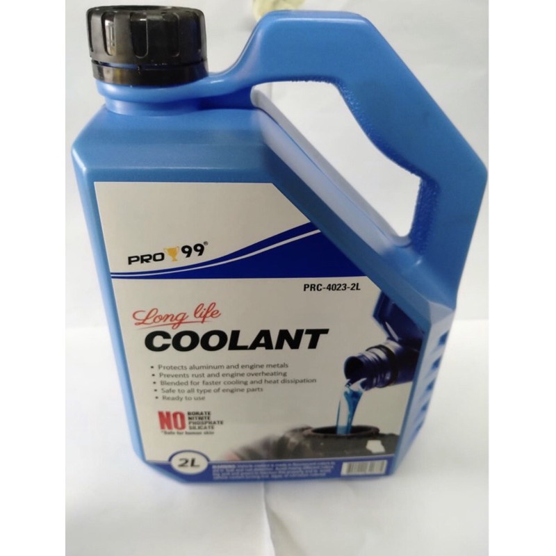 Pro 99 radiator coolant 2L blue | Shopee Philippines