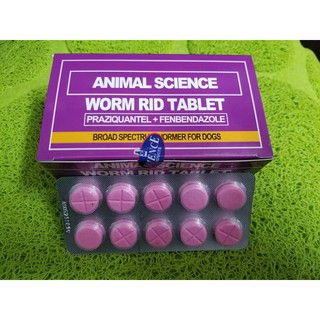 Worm Rid Dewormer Tablets (Animal Science) | Shopee Philippines
