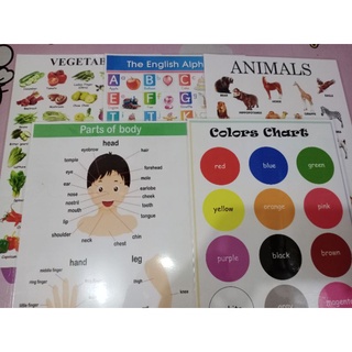 Tagalog Colors Learning chart Laminated educational materials | Shopee ...