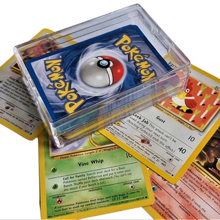 Crystal Clear Playing Card Box Trading Card Case Card Storage Organizer ...