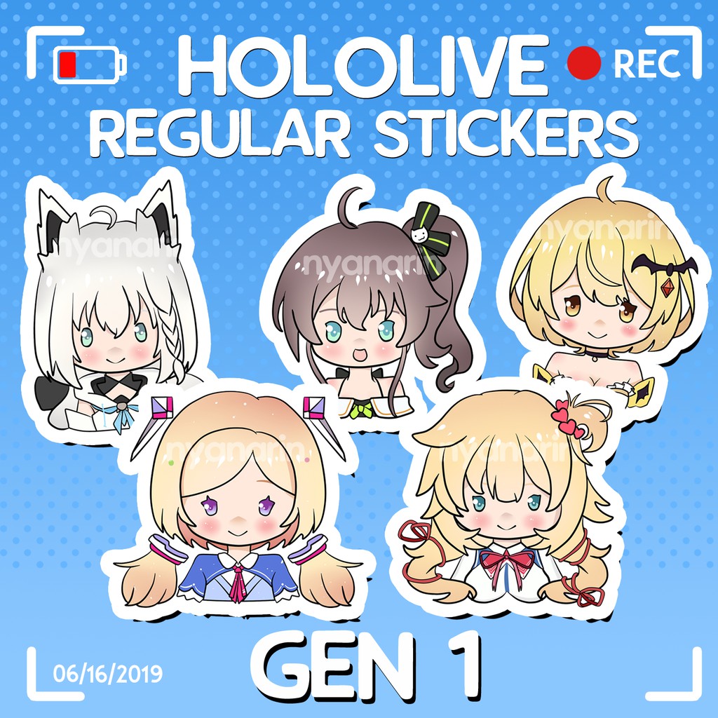 Hololive 1st GEN Stickers | Shopee Philippines