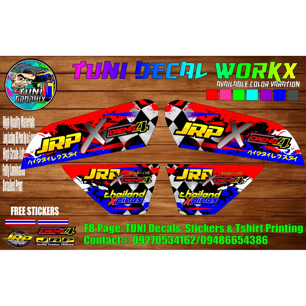 KAWASAKI BARAKO/HD3 (JRP X DAENG DECALS V2) W/ FREEBIES. | Shopee ...