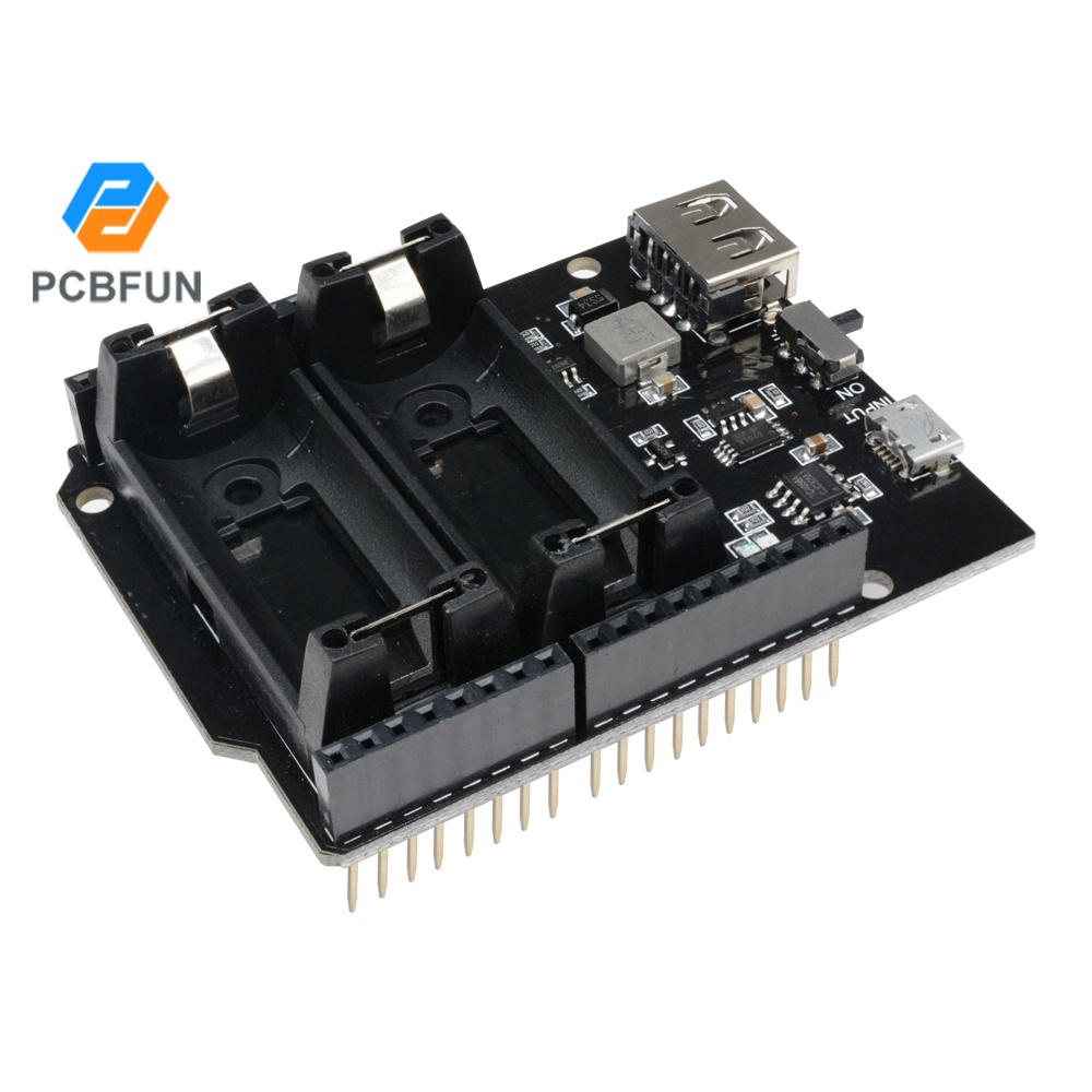 Pcbfun Esp8266 Esp32 16340 Battery Expansion Board Shield Power Bank ...