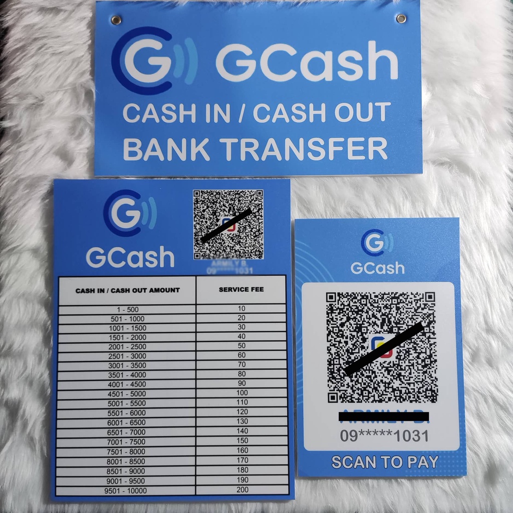 QR code GCASH scan for physical store | Sintra board | Shopee Philippines