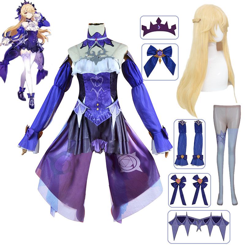 Game Genshin Impact Fischl Cosplay Costume Wigs Anime Outfits Dress ...