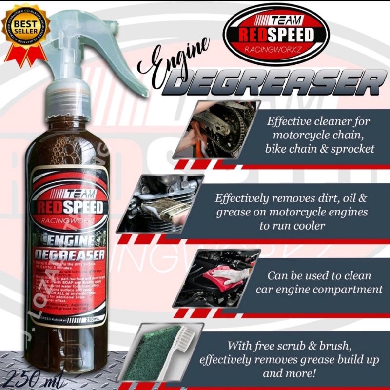 ORIGINAL RS8 Redspeed Engine Degreaser / FREE brush and cloth | Shopee ...