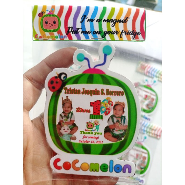 Cocomelon ref magnet souvenir/giveaways | Shopee Philippines