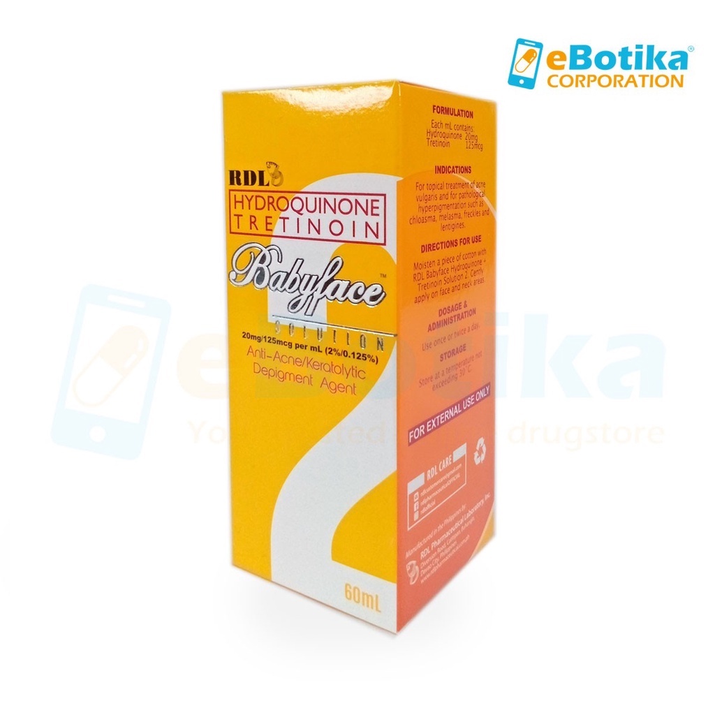 RDL No. 2 BabyFace Solution 60ml | Shopee Philippines