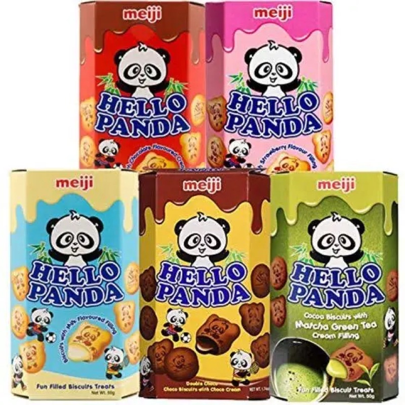 SALE‼️MEIJI HELLO PANDA CHOCOLATE FILLED BISCUITS 43g | Shopee Philippines
