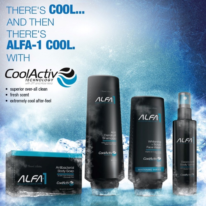 Alfa -1 Advanced Men's Care (Deo Spray, Soap, Anti-Dandruff Shampoo ...