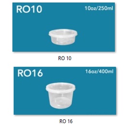 Plastic Microwaveable Container - Round - RO10 10 oz / RO16 16 oz ...