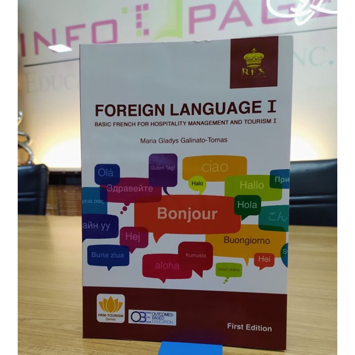Foreign Language 1 Basic French for Hospitality Management and Tourism ...