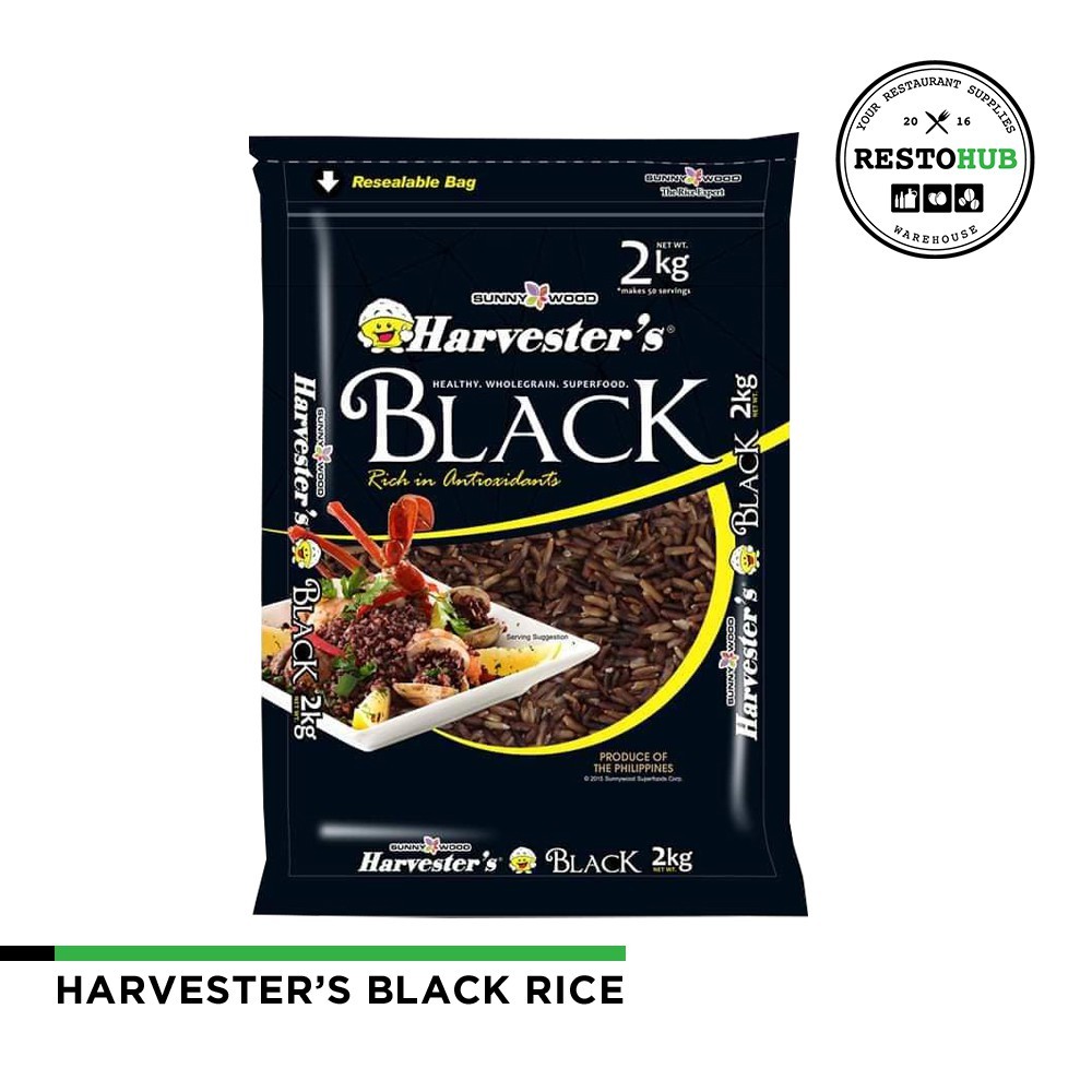 Harvesters Whole Grain Black Rice (2kg) | Shopee Philippines