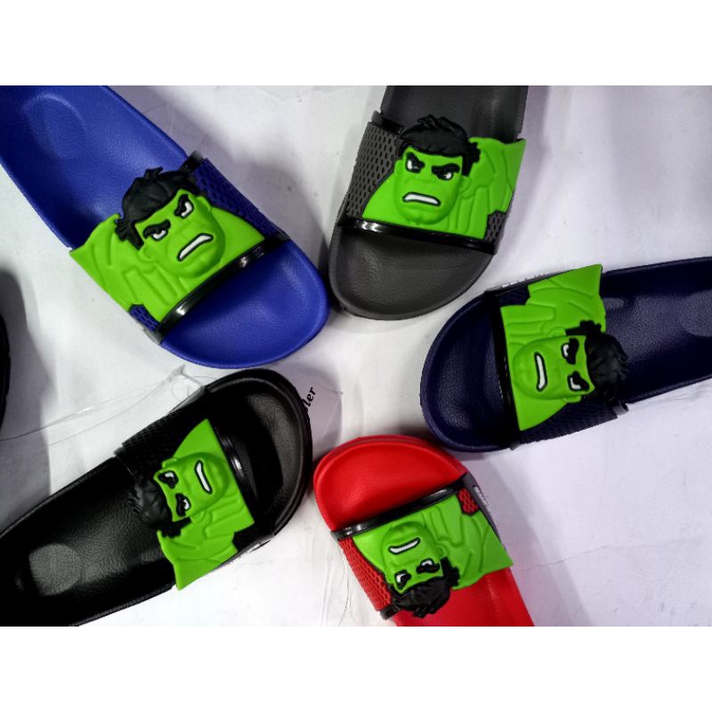 Hulk Avengers Slipper for Kids #24-29# (Small) | Shopee Philippines