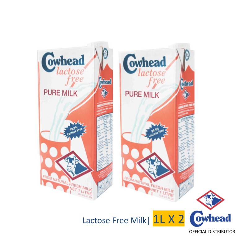 Cowhead Lactose Free Milk 1L x 2 [Cowhead - Fresh Milk - UHT] | Shopee ...