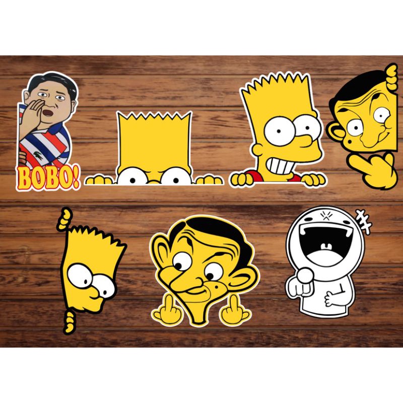 Peeking Vinyl Sticker Laminated Waterproof Sticker High Quality ...