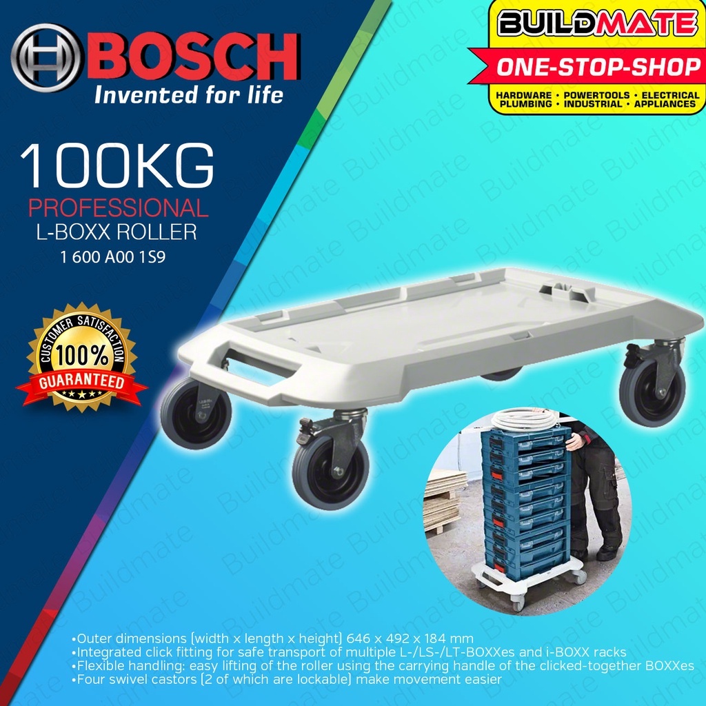 BOSCH Trolley L-Boxx Roller 4 Swivel Wheels Box Storage System Max ...