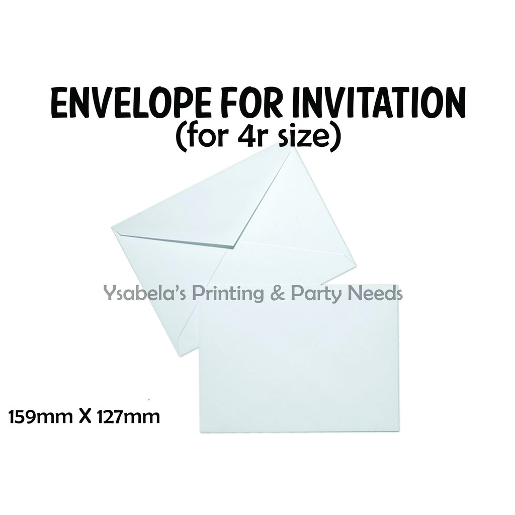 Envelope for invitation (for 4r size) | Shopee Philippines