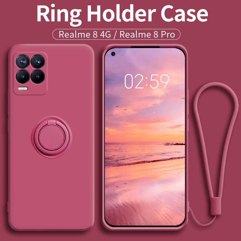 YLIFE Casing For Realme 8 4G Realme 8 Pro Case Liquid Silicone Case ...