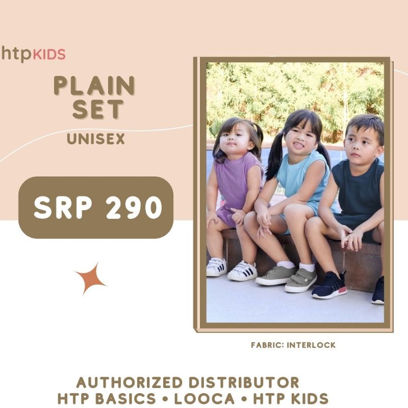 HTP Kids Plain Set Unisex | Shopee Philippines