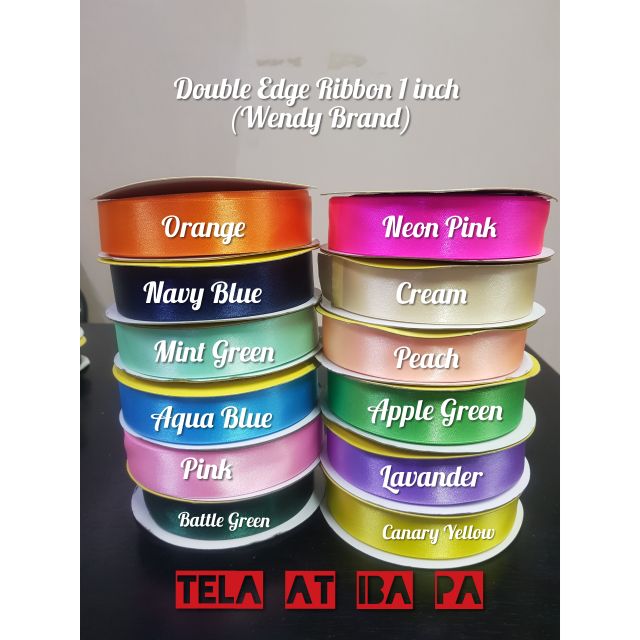 Double Edge Ribbon 1 inch (Wendy Brand) | Shopee Philippines