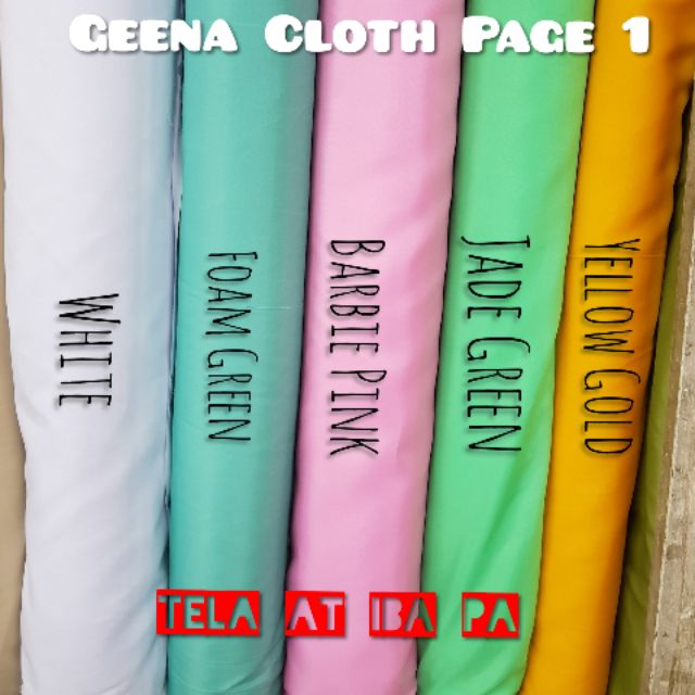 Geena Silk Cloth (Page 1) for Costume/Curtains and Many More | Shopee ...