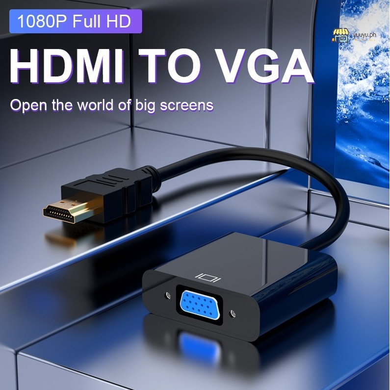 HDMI to VGA Cable Adapter HDTV/Computer/Projector Converter Cable ...