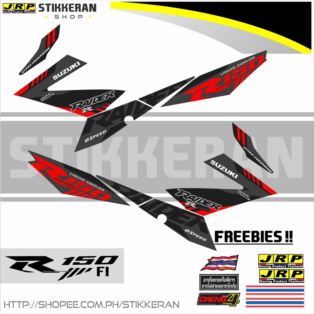 RAIDER 150 FI STOCK DECAL 2021 MODEL | Shopee Philippines
