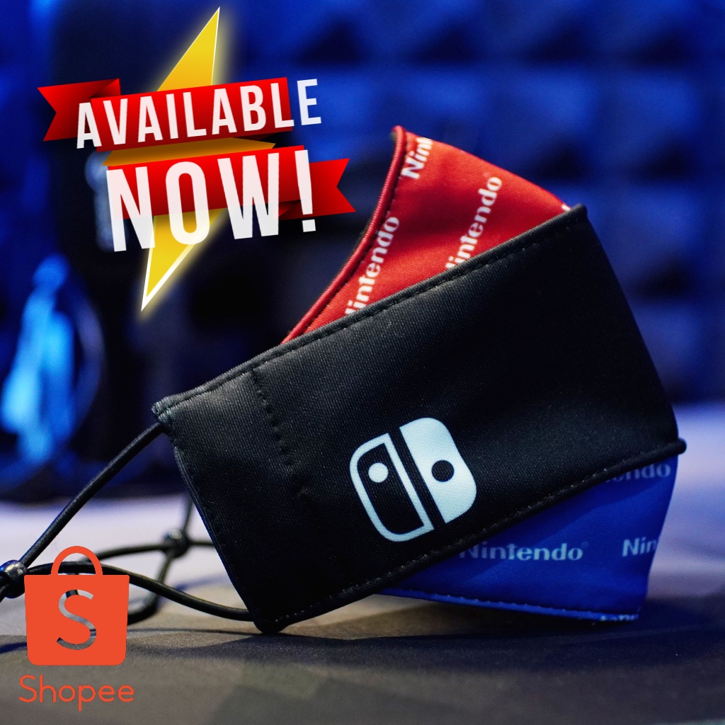 Nintendo Switch 3D Washable Face Mask with Iconic Nintendo Characters ...
