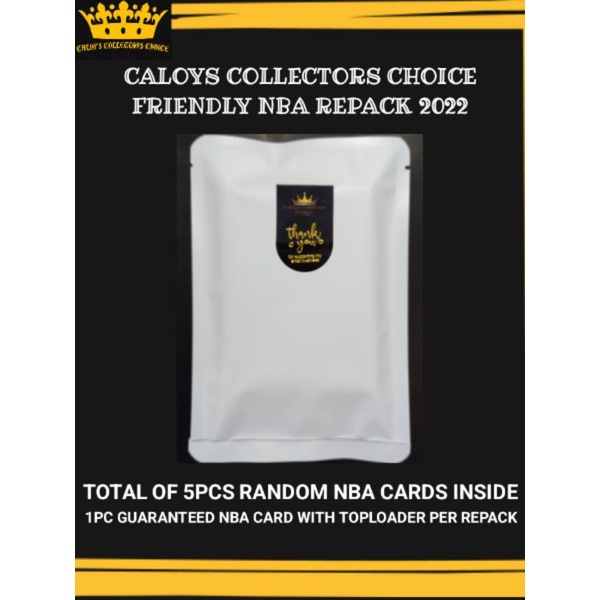 NBA REPACK CARDS CALOY'S COLLECTORS CHOICE FRIENDLY NBA REPACK 2022 ...