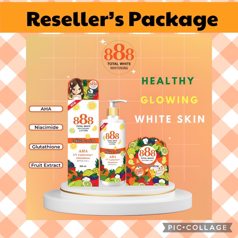 Total 888 Reseller’s Package for Soap Lotion Scrub | Shopee Philippines