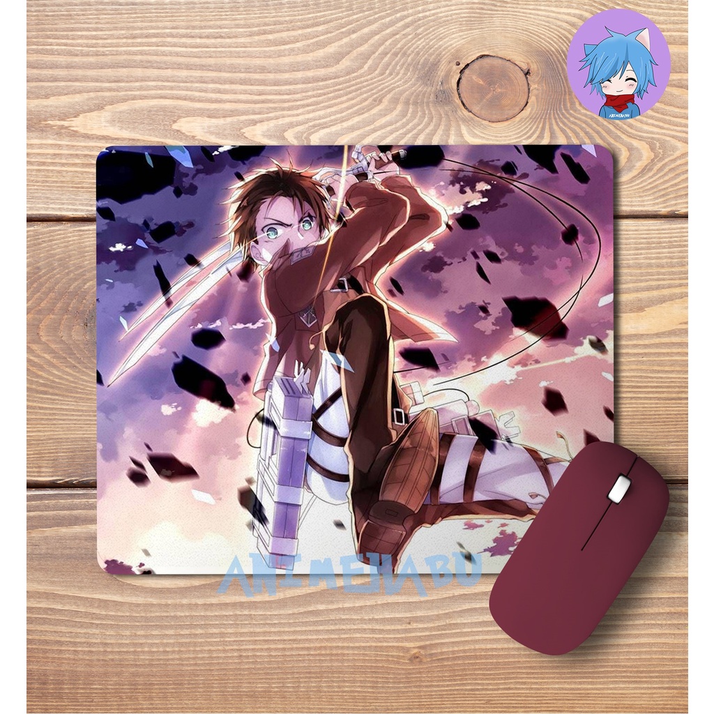 Attack On Titan Eren Jaeger Anime Mousepad | Animehabu | Shopee Philippines