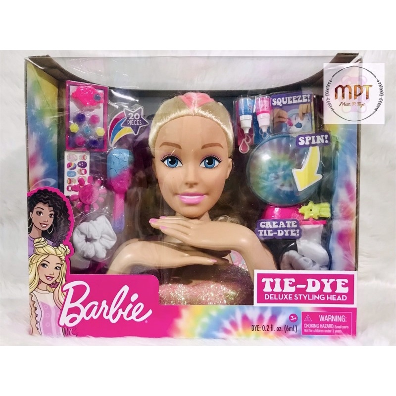 BARBIE Deluxe Styling Head Tie Dye - Blonde Hair Doll | Shopee Philippines