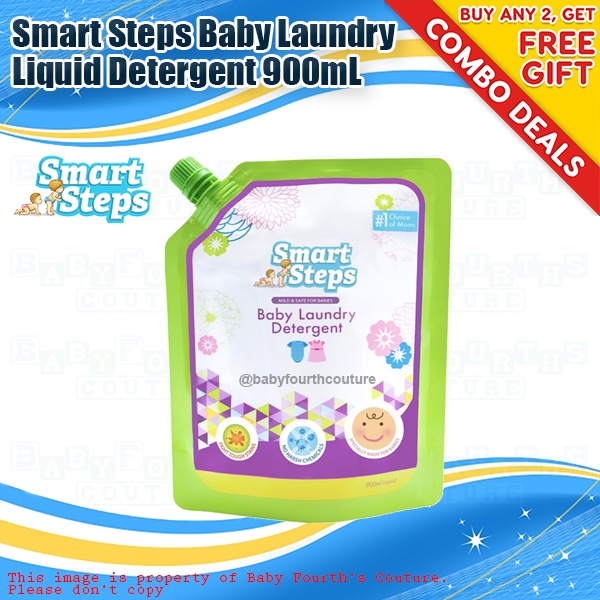 COD Smart Steps Baby Laundry Liquid Detergent 900Ml | Shopee Philippines