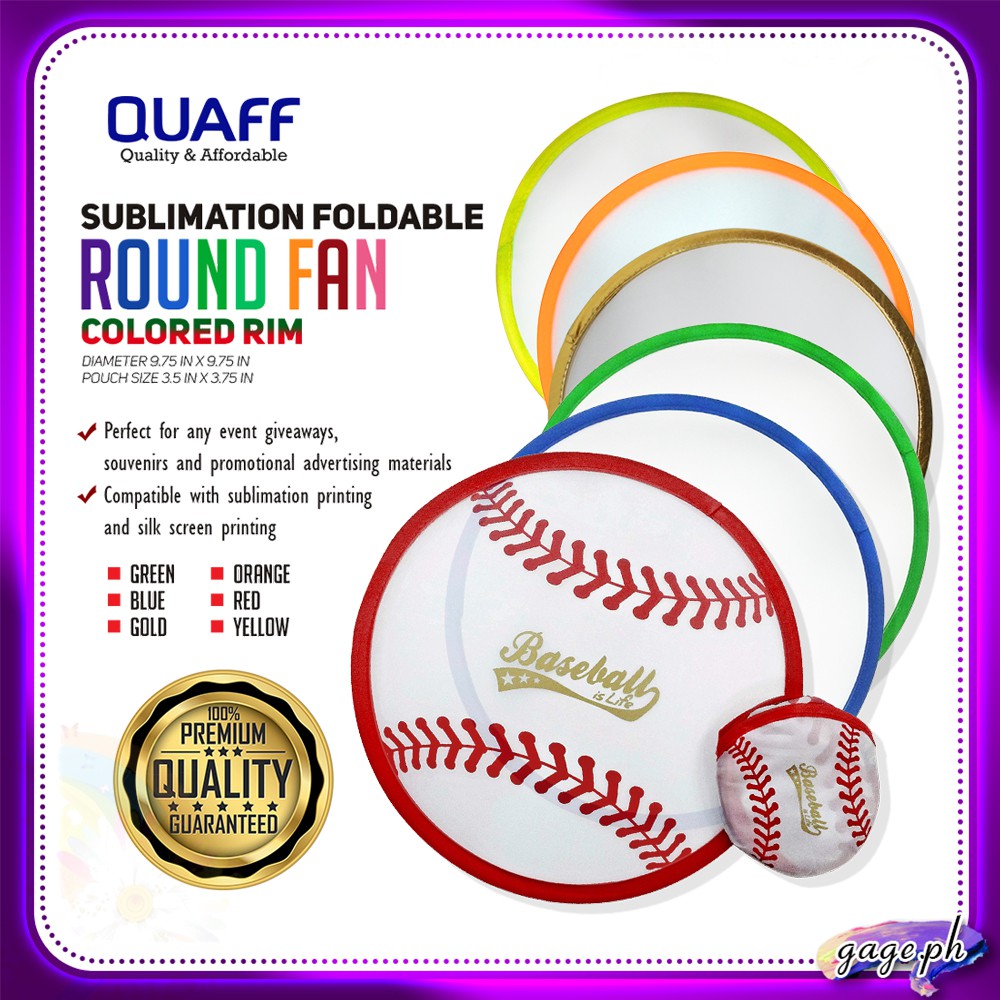 Sublimation Round Fan / Foldable Fan / Twisted Fan (100 pcs per bundle ...