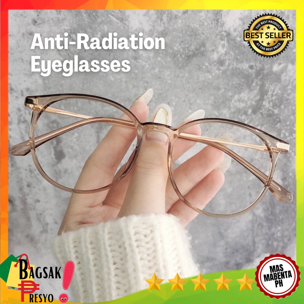 Anti Radiation Eyeglasses for Men and Women | Korean Design Retro Style ...