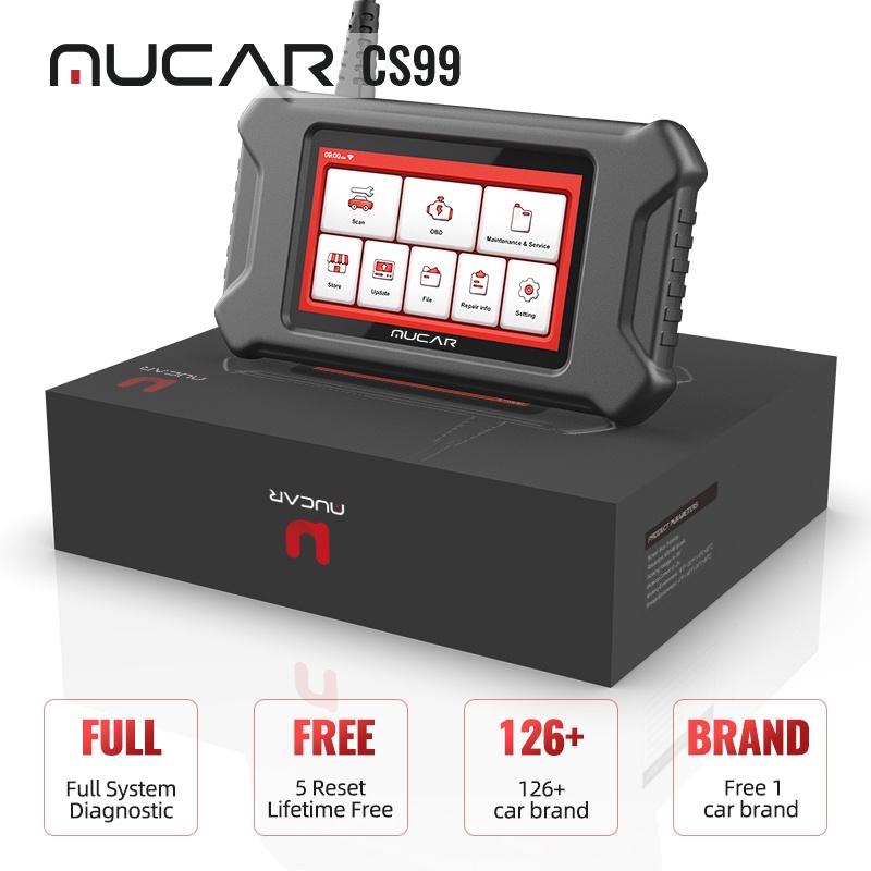 Mucar CS99 Professional OBD2 Scanner Full System Diagnostic Tool Oil ...