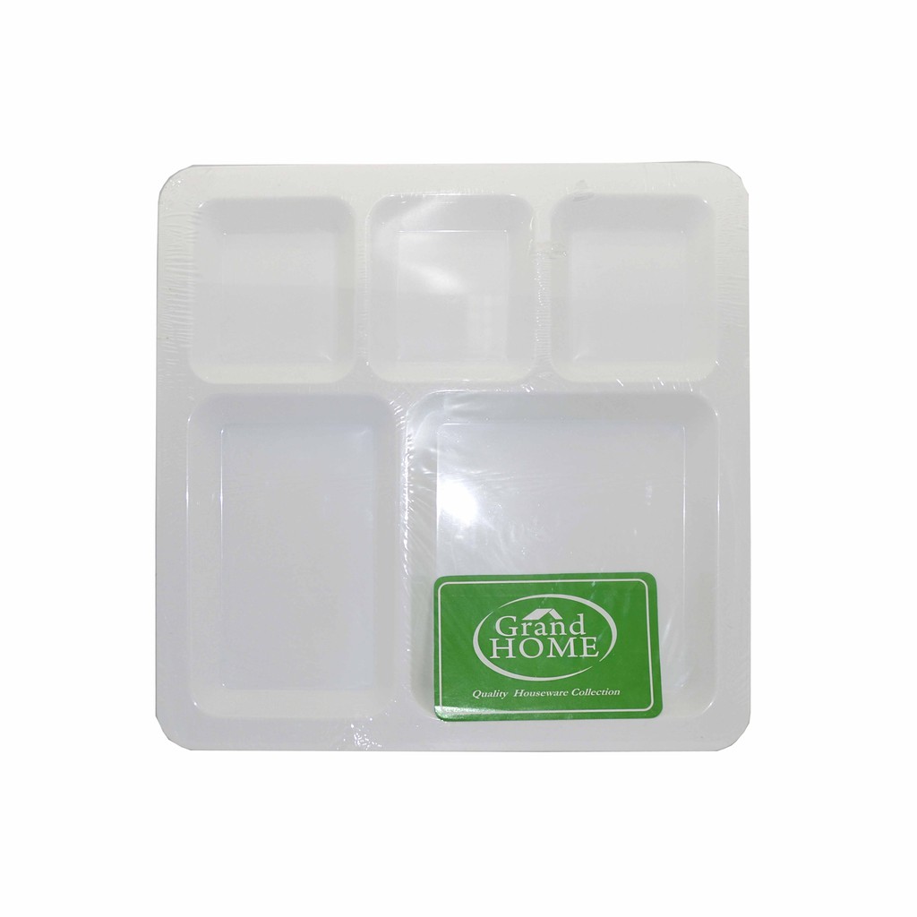 Partition Plate, 31x31cm Plastic Plate 518 | Shopee Philippines