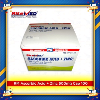 RM Ascorbic acid + Zinc (100s) Vitamin C same Immunpro Corzinc Pharex ...