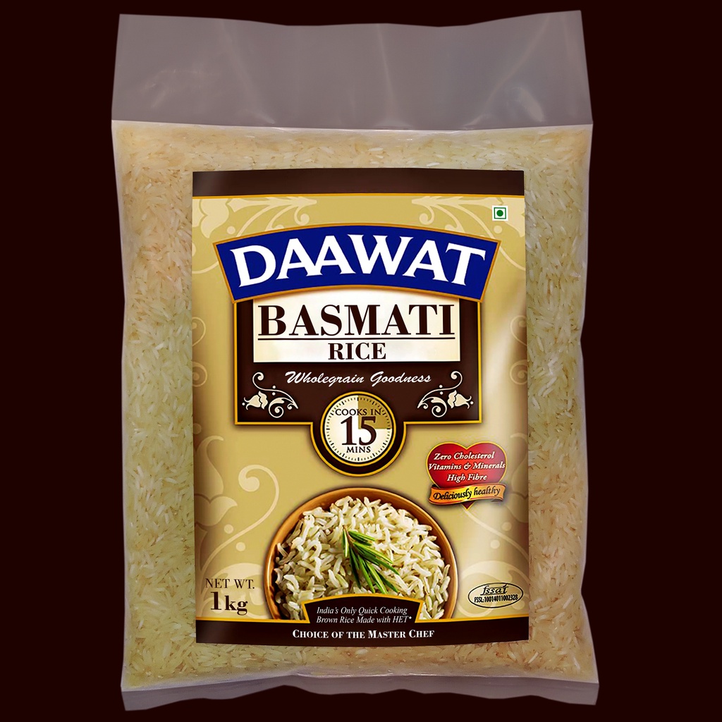 GENUINE (NO MIXED GRAIN) Daawat Basmati Rice Wholegrain Goodness 1kg ...