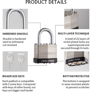 High Quality Padlock Heavy Duty Laminated 30 Mm 40 50 | Shopee Philippines