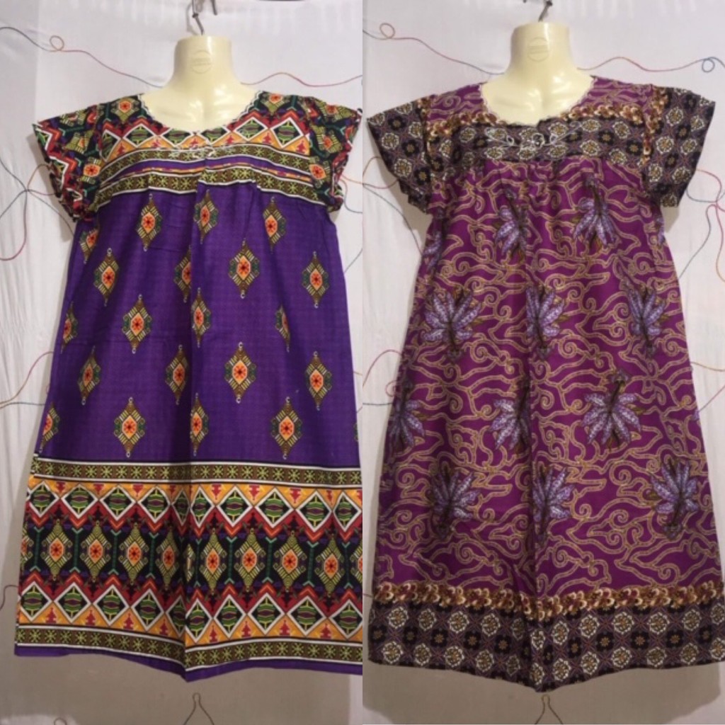 MEDIUM Size Jakarta TRIBAL Cotton Batik Daster Dress - Pantulog ...