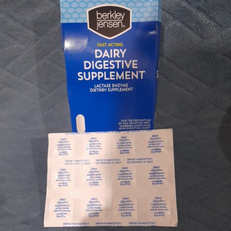 Lactase Enzyme Fast Acting Dairy Digestive Supplement 12 Caplets in ...