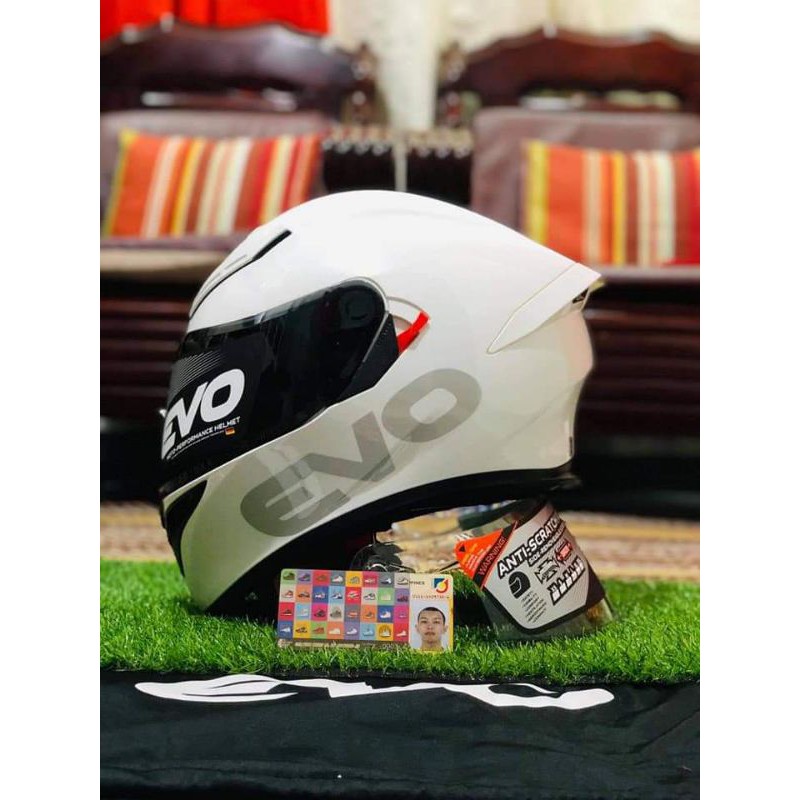 EVO GSX-3000 (PEARL WHITE) FULL FACE HELMET Shopee Philippines ...