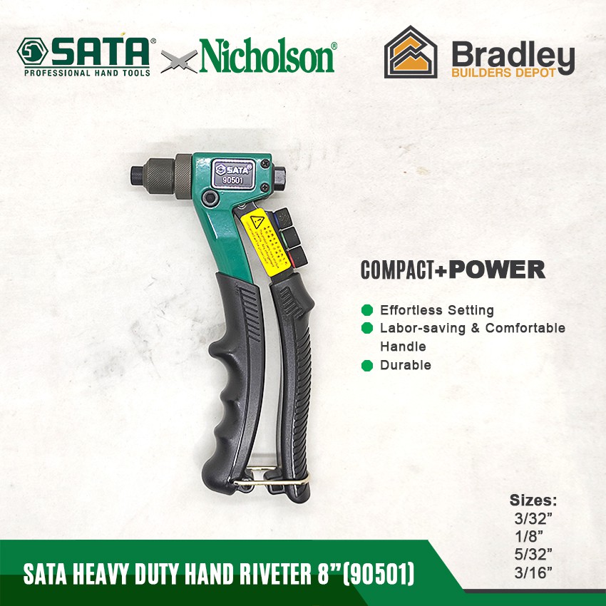 SATA by Nicholson Heavy Duty Hand Riveter 8" (90501) | Shopee Philippines