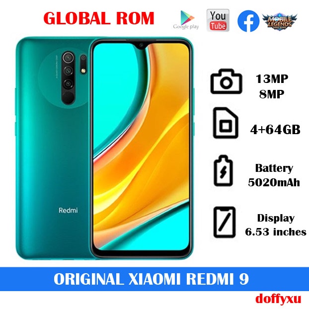 Original Xiaomi Redmi 9 4/64GB Global ROM | Shopee Philippines