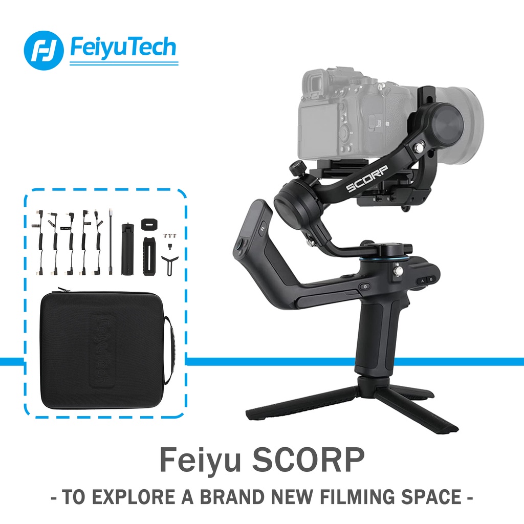 FeiyuTech SCORP 3-Axis Handheld Gimbal Stabilizer Handle Grip Display ...