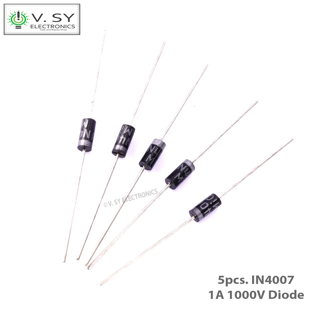 5pcs. 1A 1000V Rectifier Diode 1N4007 IN4007 DO-41 1N 4007 IN 4007 | Shopee Philippines