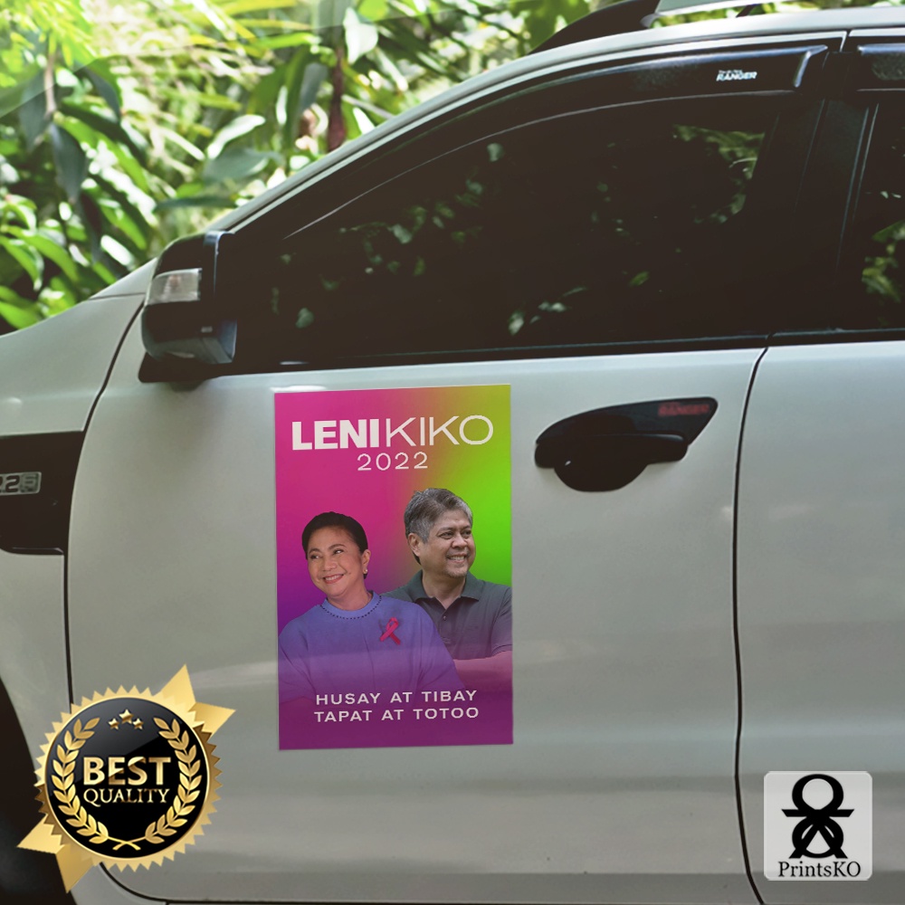 High Quality Magnetic Sticker with Leni Kiko 2022 Leni Robredo - Kiko ...